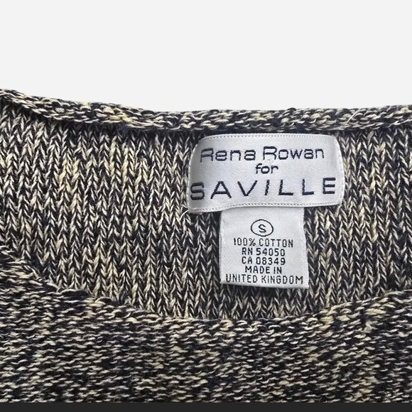 Rena Rowan | Sweaters | Rena Rowan Black And Cream Crewneck Sweater ...